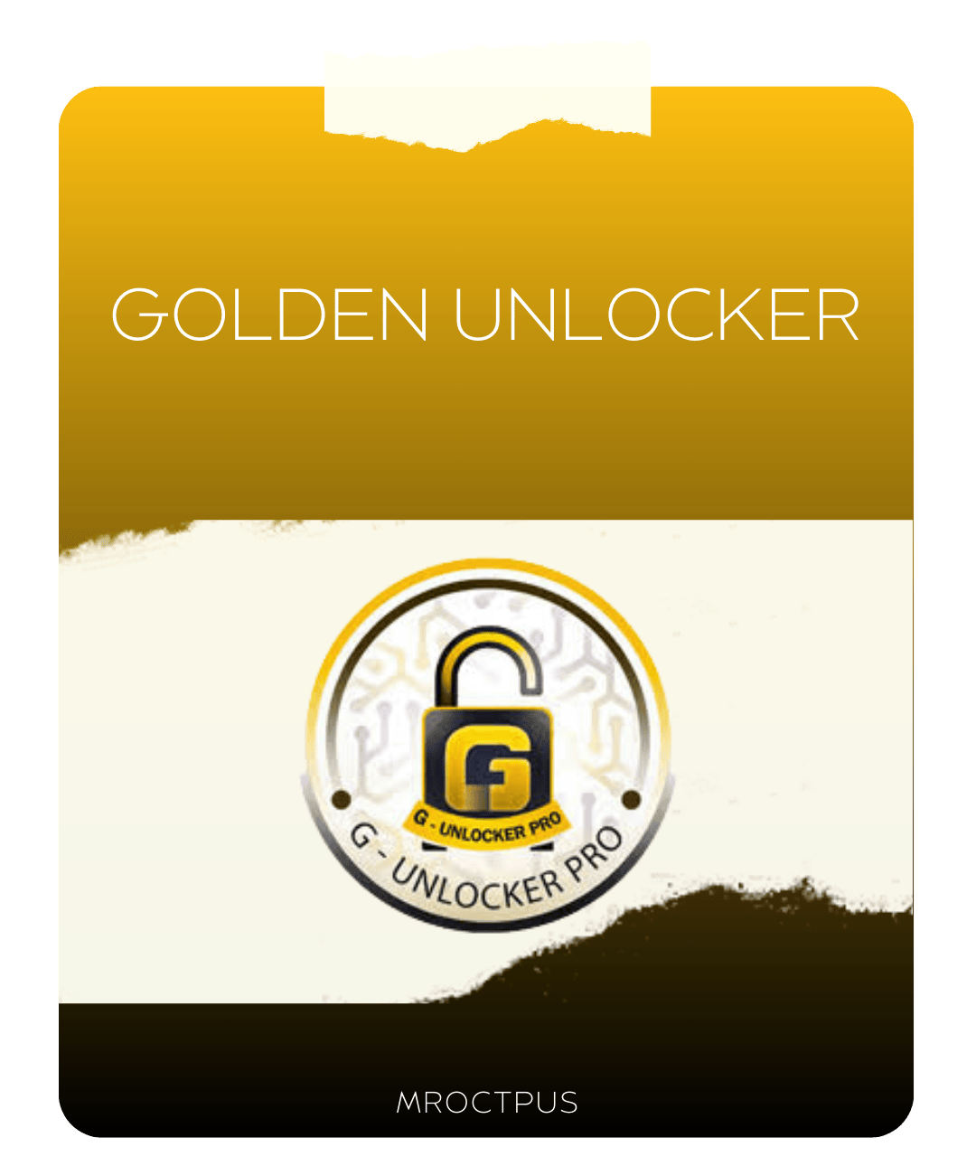 کردیت ابزار Golden Unlocker Tool - مستر اختاپوس